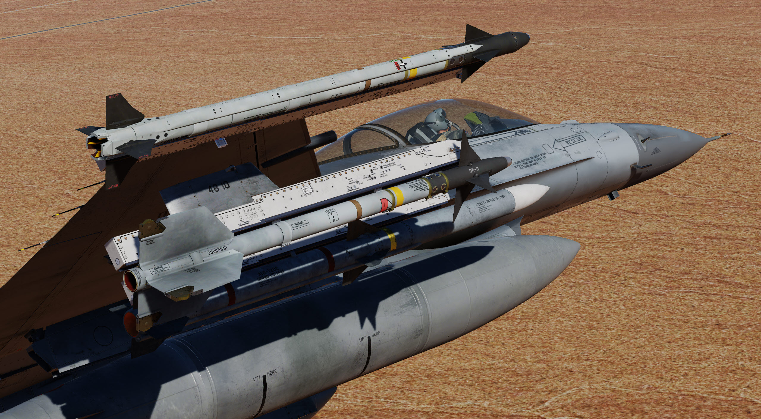 Re-textured USAF low-vis Air to Air Weapons